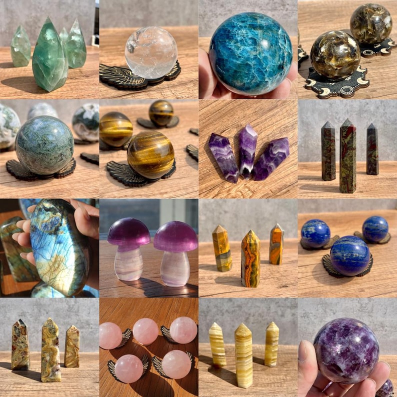 Curated Crystal Box,mystery Crystal Box,handpicked Crystal Set,reiki ...