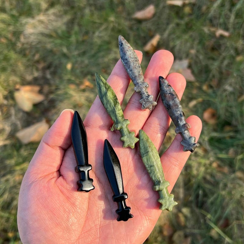 Obsidian Dagger - Etsy