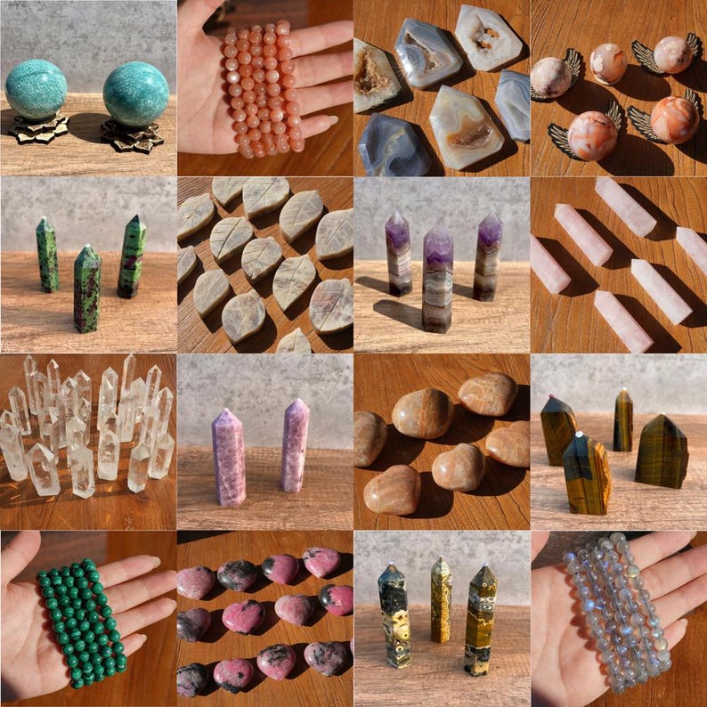 Curated Crystal Box,mystery Crystal Box,handpicked Crystal Set,reiki ...