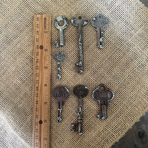 Soldered Vintage Style Key Inspiring Words Pendant Charm Boho Jewelry ...