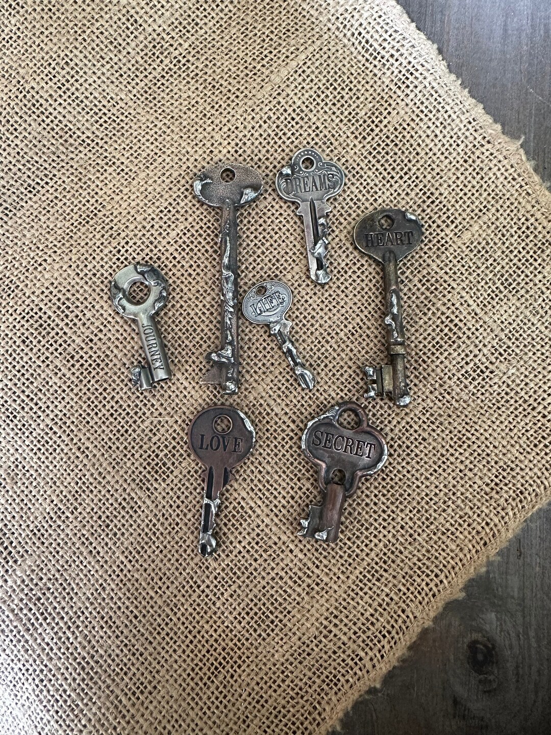 Soldered Vintage Style Key Inspiring Words Pendant Charm Boho Jewelry ...