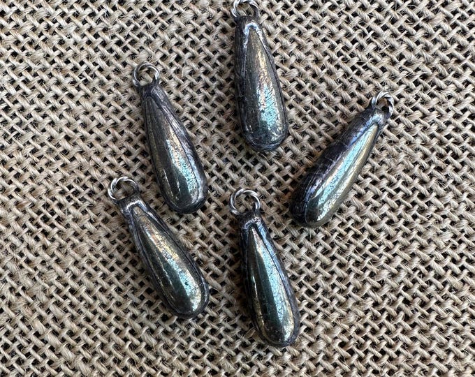 Gold Pyrite Drops Hand Soldered Pendants Charms Artisan Jewelry ...