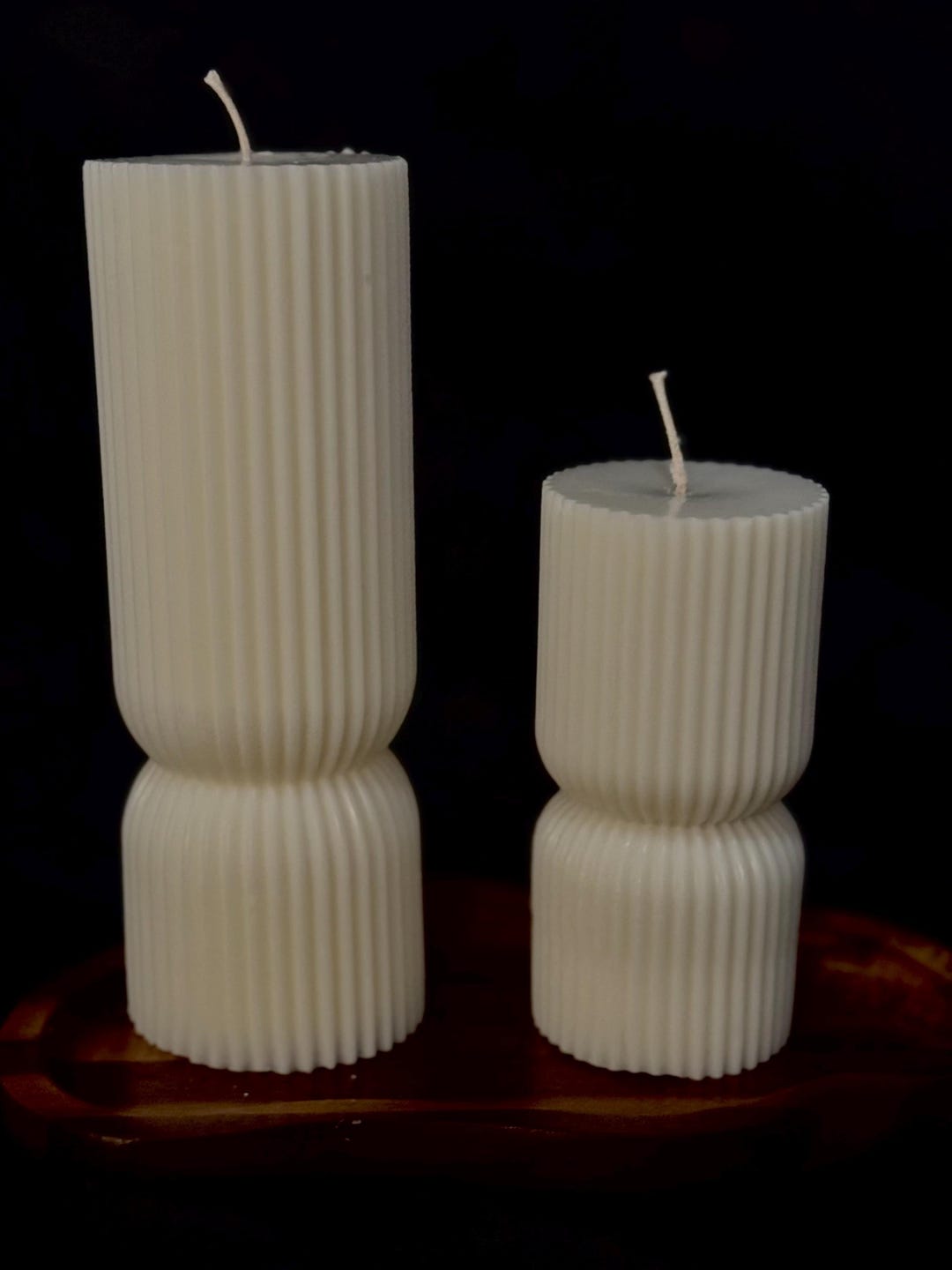 'auréa' Candle Set, Aesthetic Hourglass-shaped Candle Made of ...