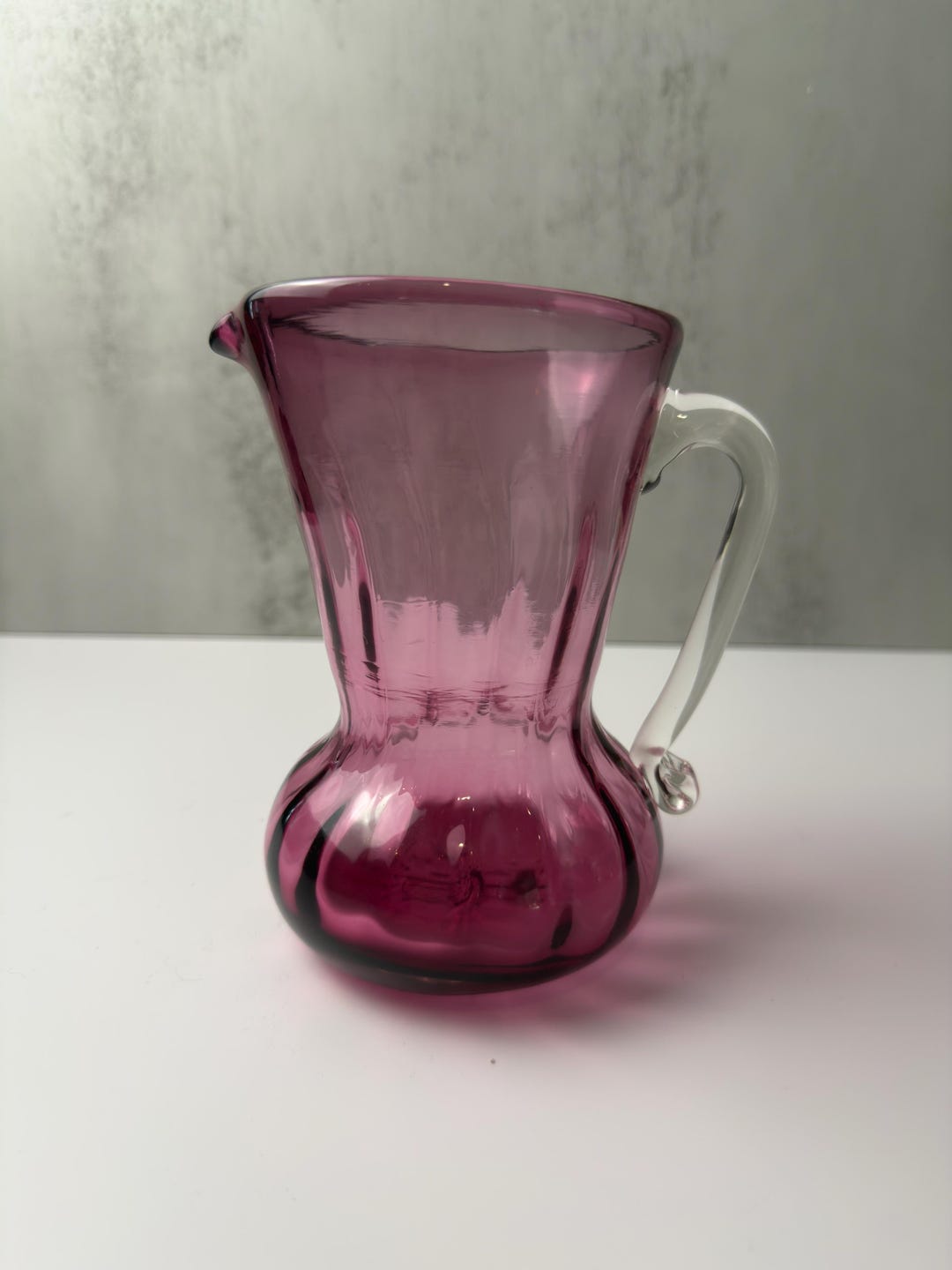 Pilgrim Cranberry Glass Pitcher - Etsy