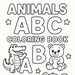 A–Z Animal Alphabet Coloring Book for Kids | Printable PDF | Preschool ...
