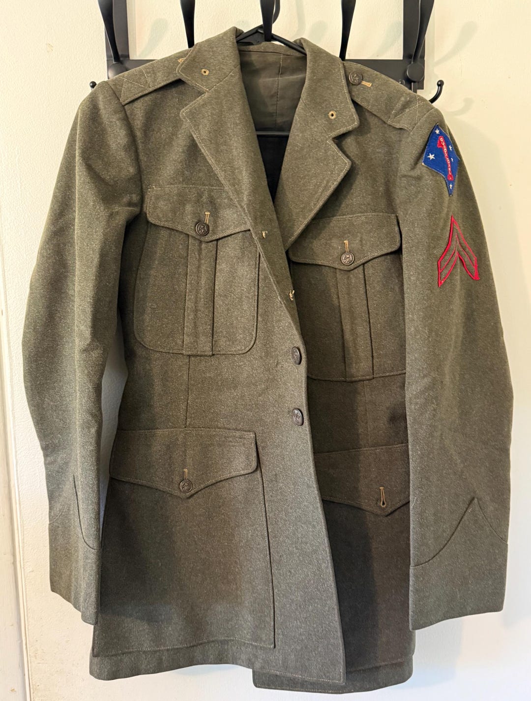 WWII USMC Marine 1st Division Uniform Guadalcanal, Iceland, Cape ...
