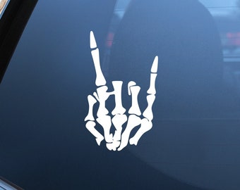 Skeleton Hand Car Decal - Etsy