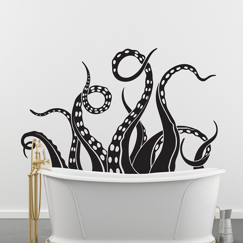 Octopus Wall Decal - Etsy