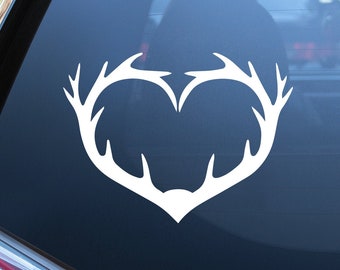 Deer Heart Decal - Etsy