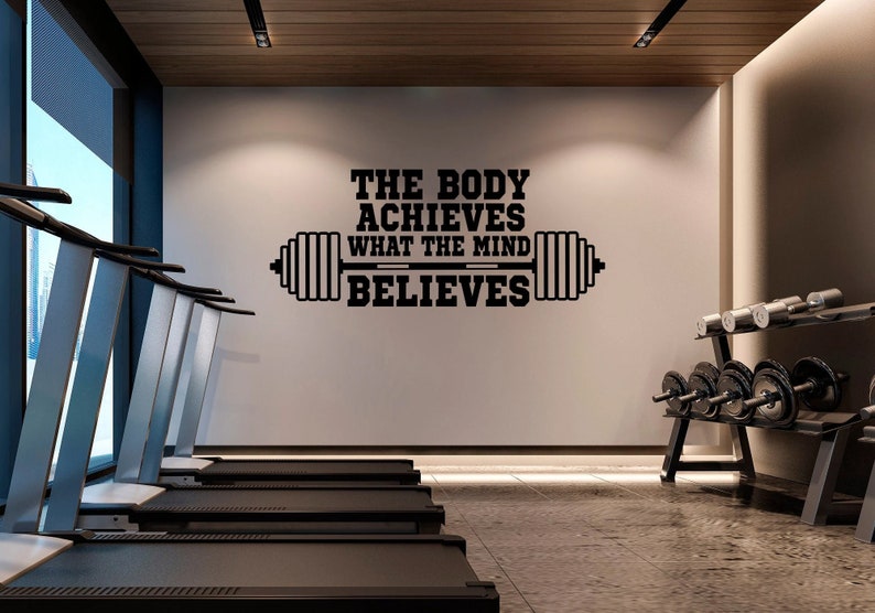 Custom Gym Wall Decal: Personalized Fitness Decor - Etsy