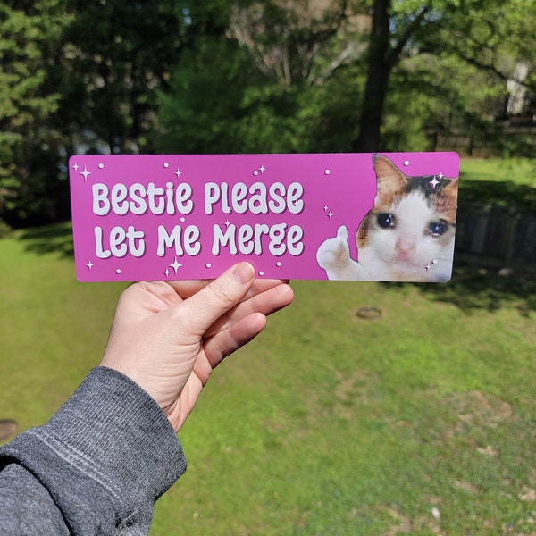 Let Me Merge Bestie Decal - Etsy