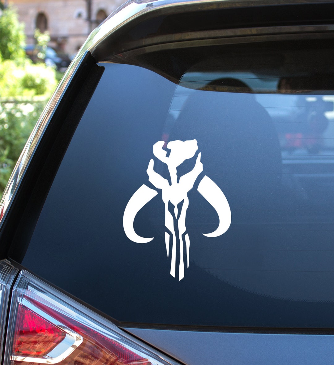 8 Mandalorian Skull Boba Fett Mythosaur Sticker Decal Notebook Car ...