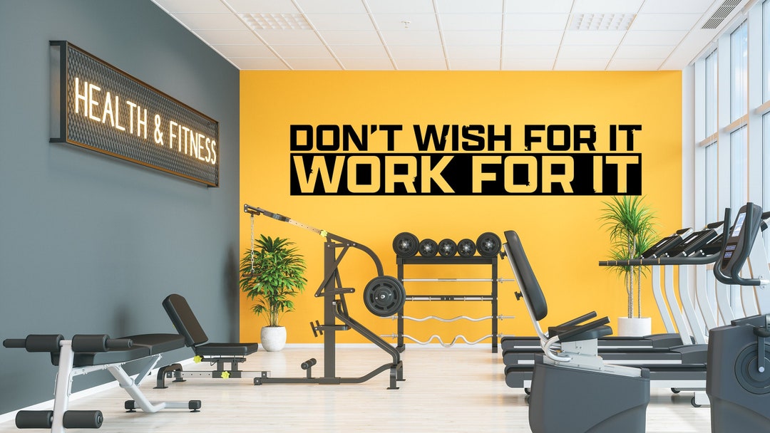 Gym Wall Art Motivational Art Fitness Training Gift Idea Gym Accessory ...
