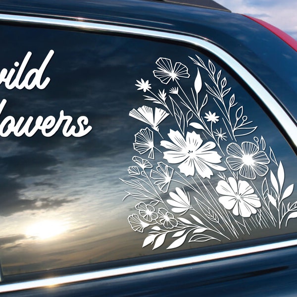Floral Car Decals - Etsy