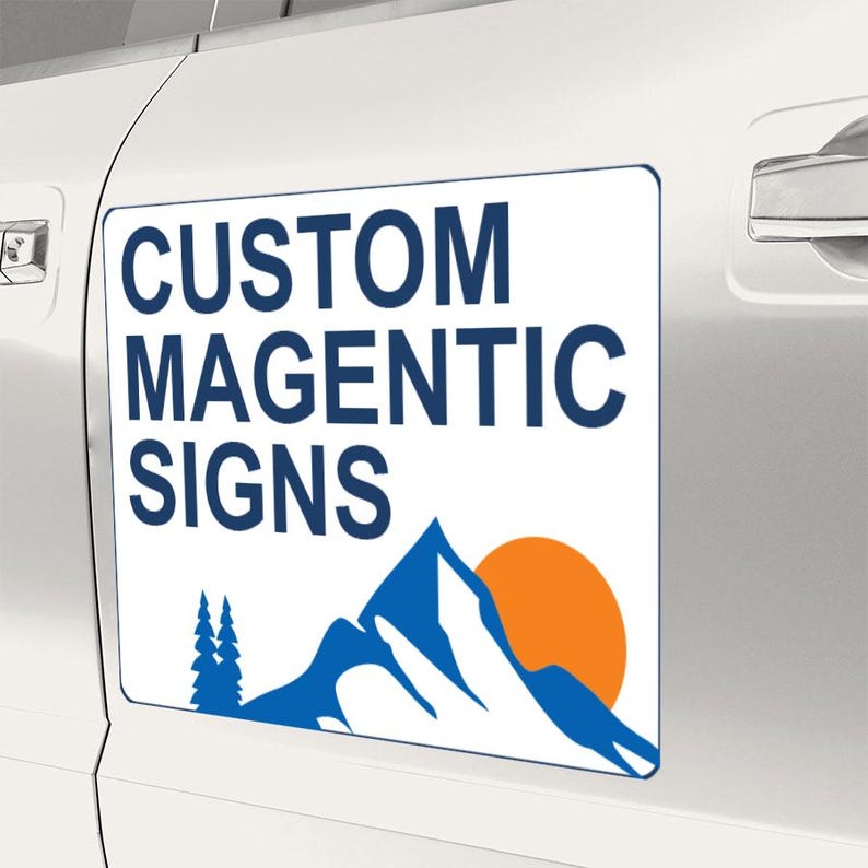 Large Custom Car Magnet – Personalized Magnetic Sign for Business ...