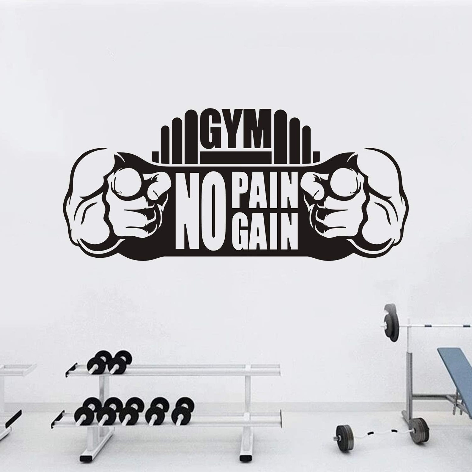 Custom Gym Wall Decal: Personalized Fitness Decor - Etsy