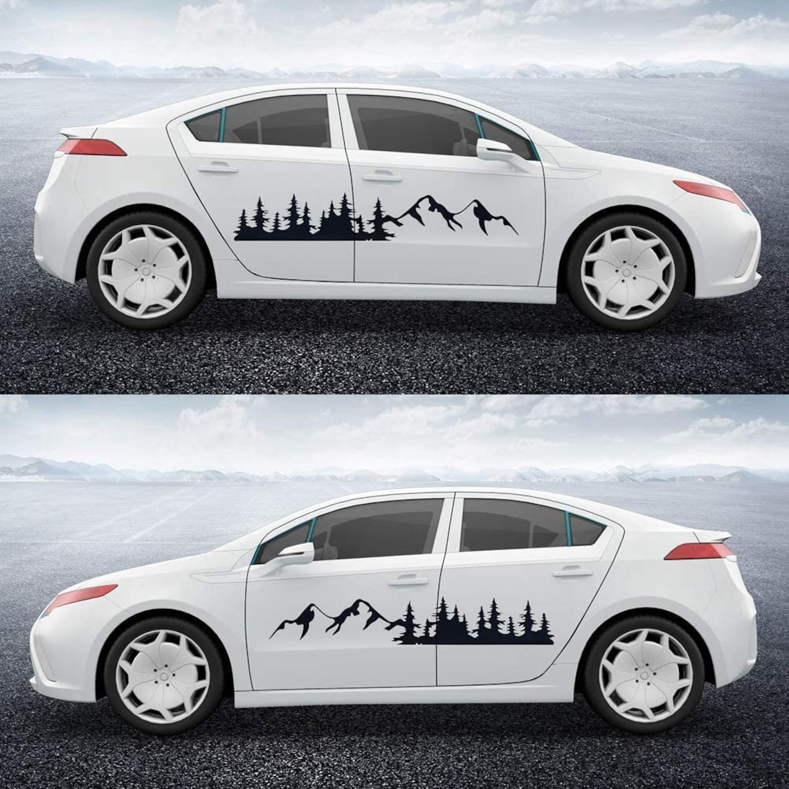 Forest and Mountain Scenery Graphics Car Side Body Stickers - Etsy