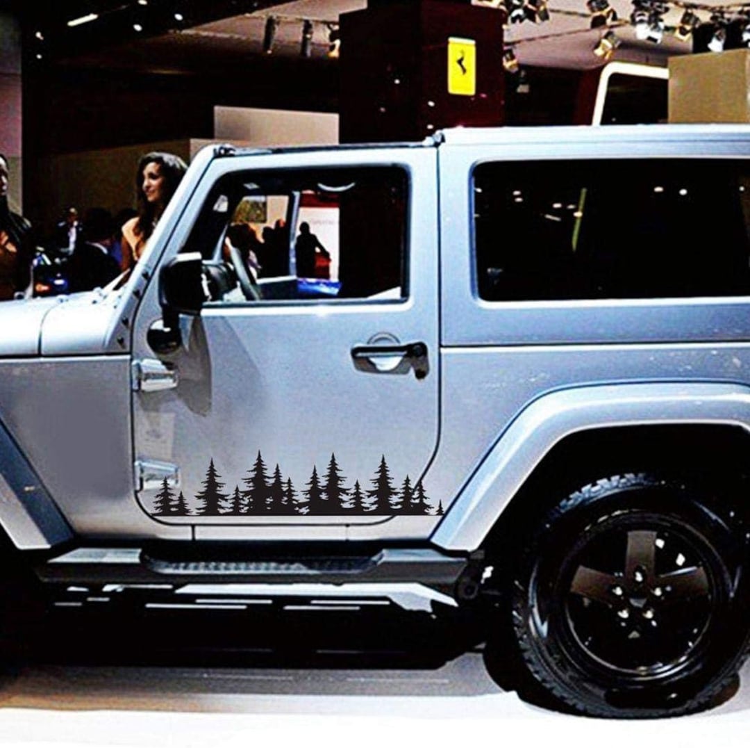 Set of 2 Forest Decal Car Graphics Side Vinyl Sticker Decals for Cars ...