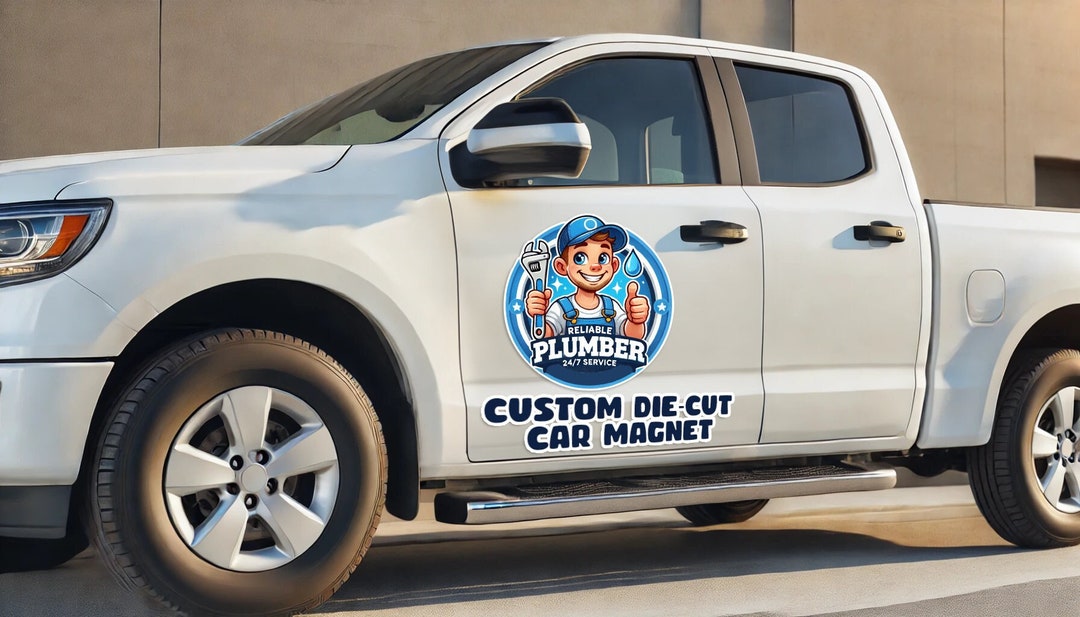 Custom Die Cut Car Magnet – Personalized Business Logo Magnet ...
