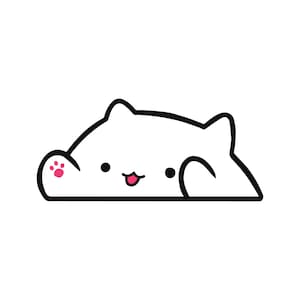 Bongo Cat 8" Car Decal Sticker - Etsy