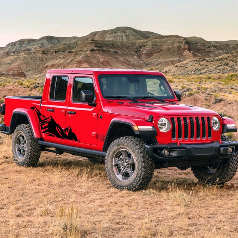 Mountains Stickers Decal for Car Body Door Side Snow Mountains | Etsy