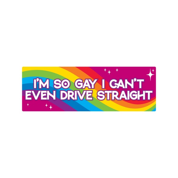 Gay Bumper Sticker Funny - Etsy