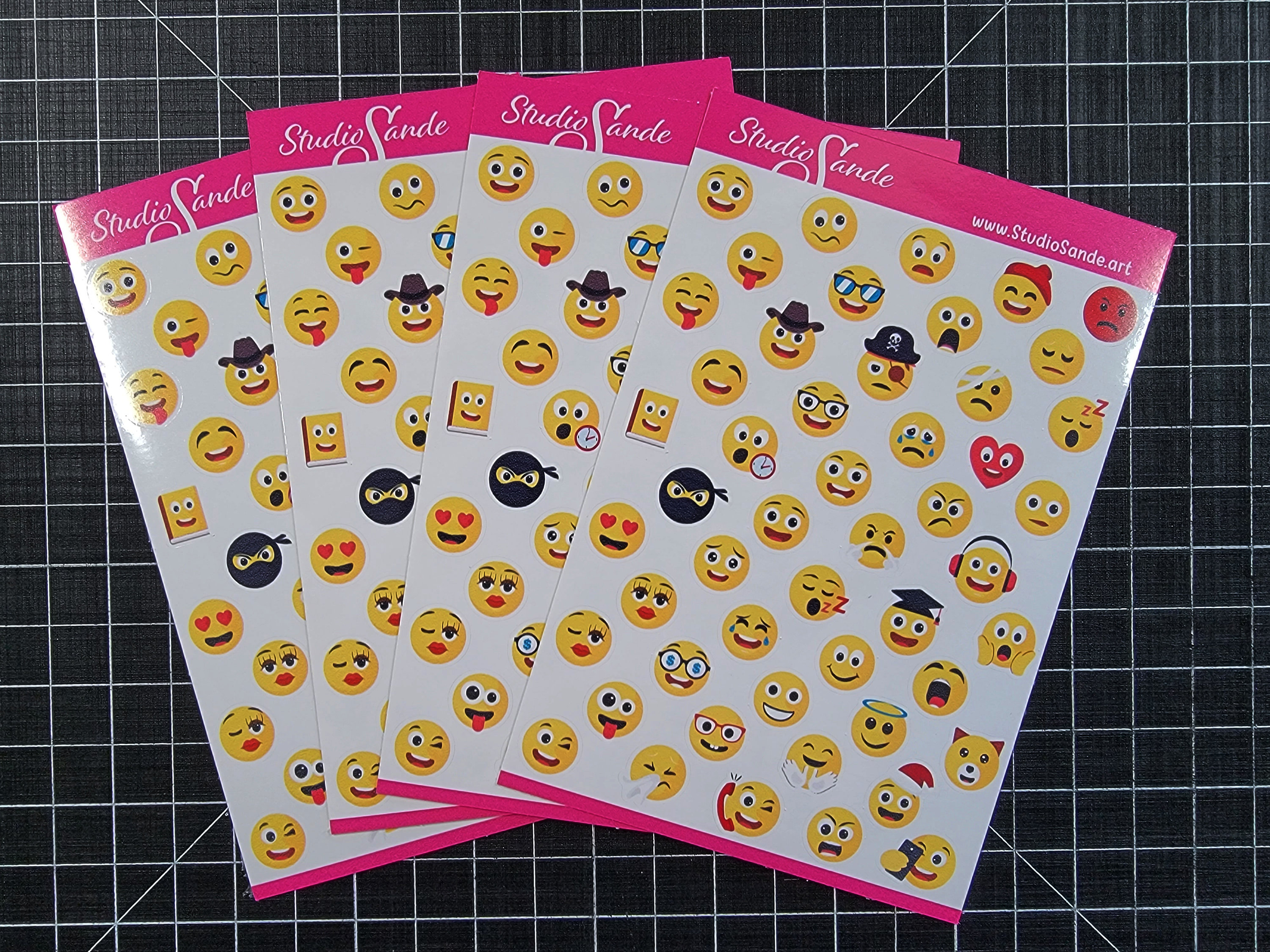Cute Emoji Sticker Sheet Emoji Smiley Face Planner | Etsy