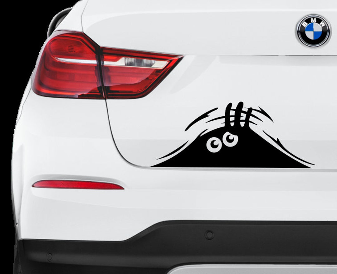 Peeking Monster Friendly Eyes Car Decal/sticker Laptop iPad Window Wall ...