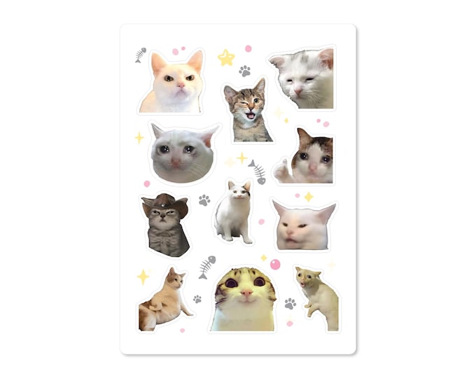 Animal Meme Stickers - Etsy