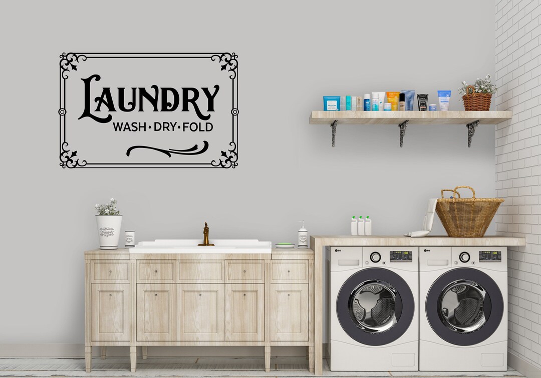 Laundry Room Wall Decor | Vinyl Decal | Laundry Stickers | Laundry Room ...