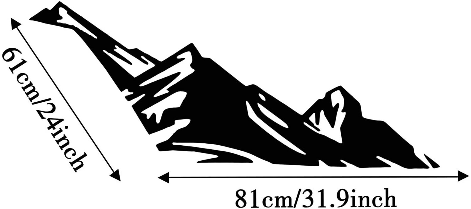 Mountains Stickers Decal for Car Body Door Side Snow Mountains - Etsy