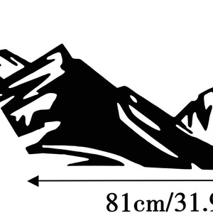 Mountains Stickers Decal for Car Body Door Side Snow Mountains Graphic ...