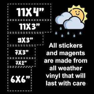 Custom Bumper Sticker or Magnet – Personalized Car Decal With Your Text ...