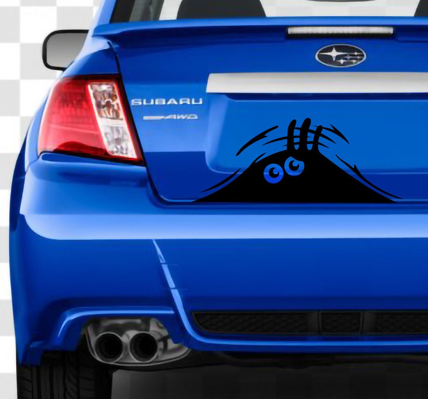 Peeking Monster Friendly Eyes Car Decal/sticker Laptop Ipad | Etsy