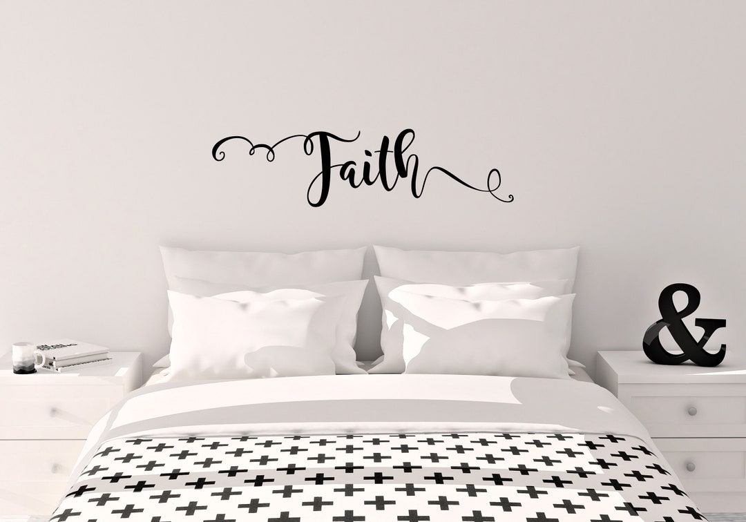 Faith Wall Decal Scripture Wall Decal Wall Hanging Church Decor Bible ...