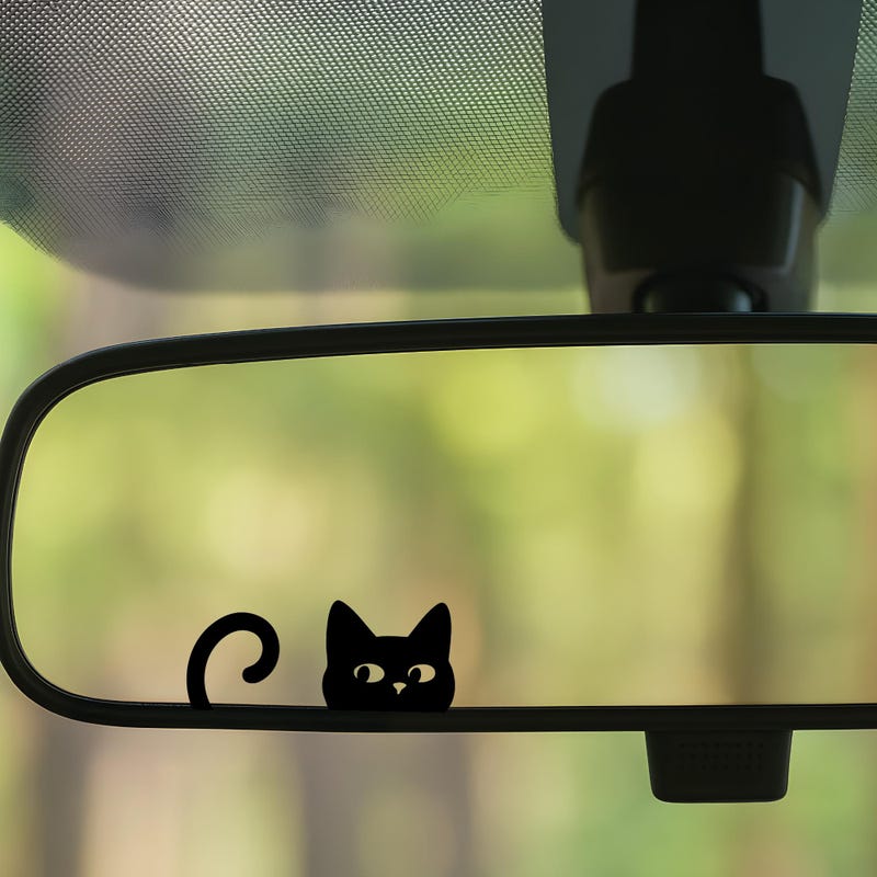 Car Decal Cat Metallic - Etsy