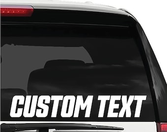 Custom Text Vinyl Decal Car Window Banner Personalized Username JDM ...