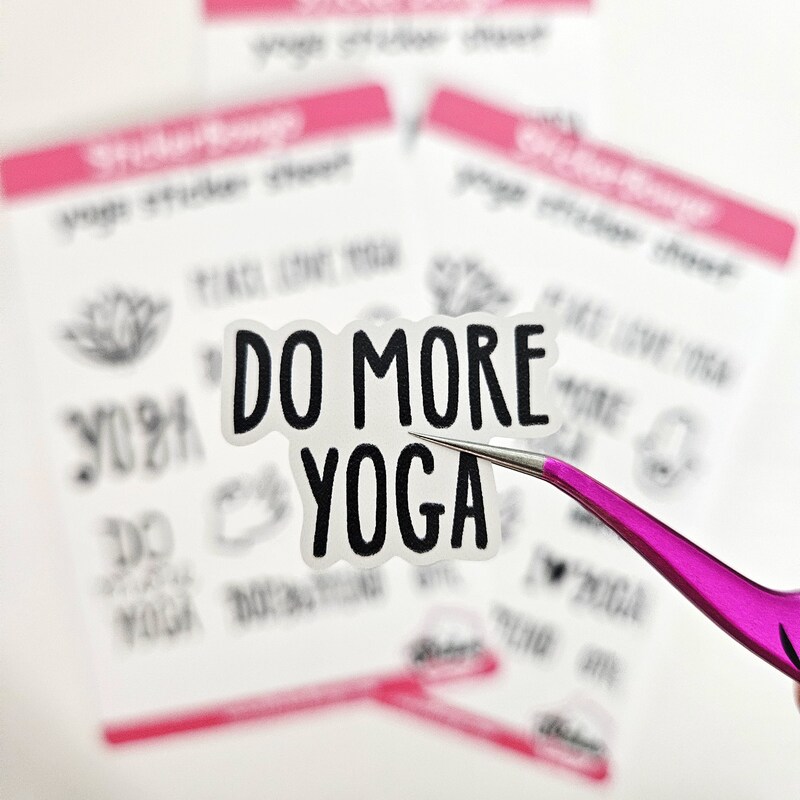 Yoga Stickers - Etsy