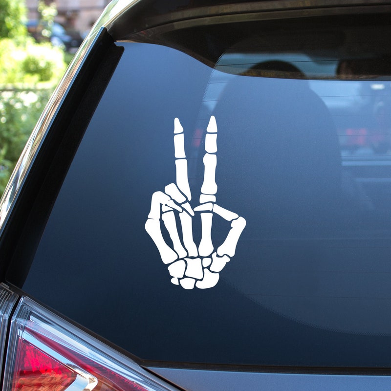 Skeleton Hand Decal - Etsy