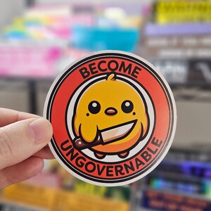 Become Ungovernable 3 Funny Sticker - Etsy