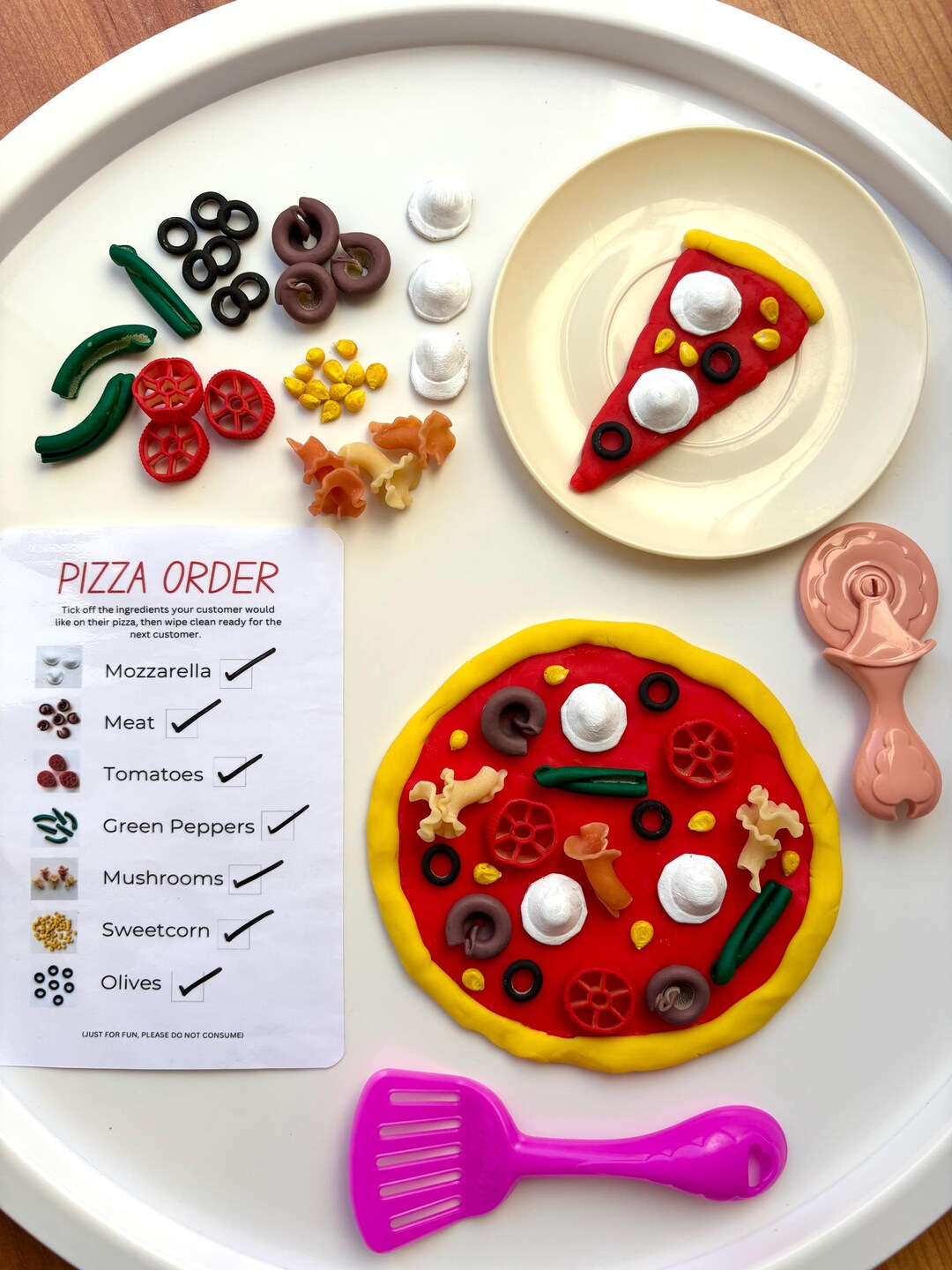 Pizza Toppings Sensory Base - Etsy