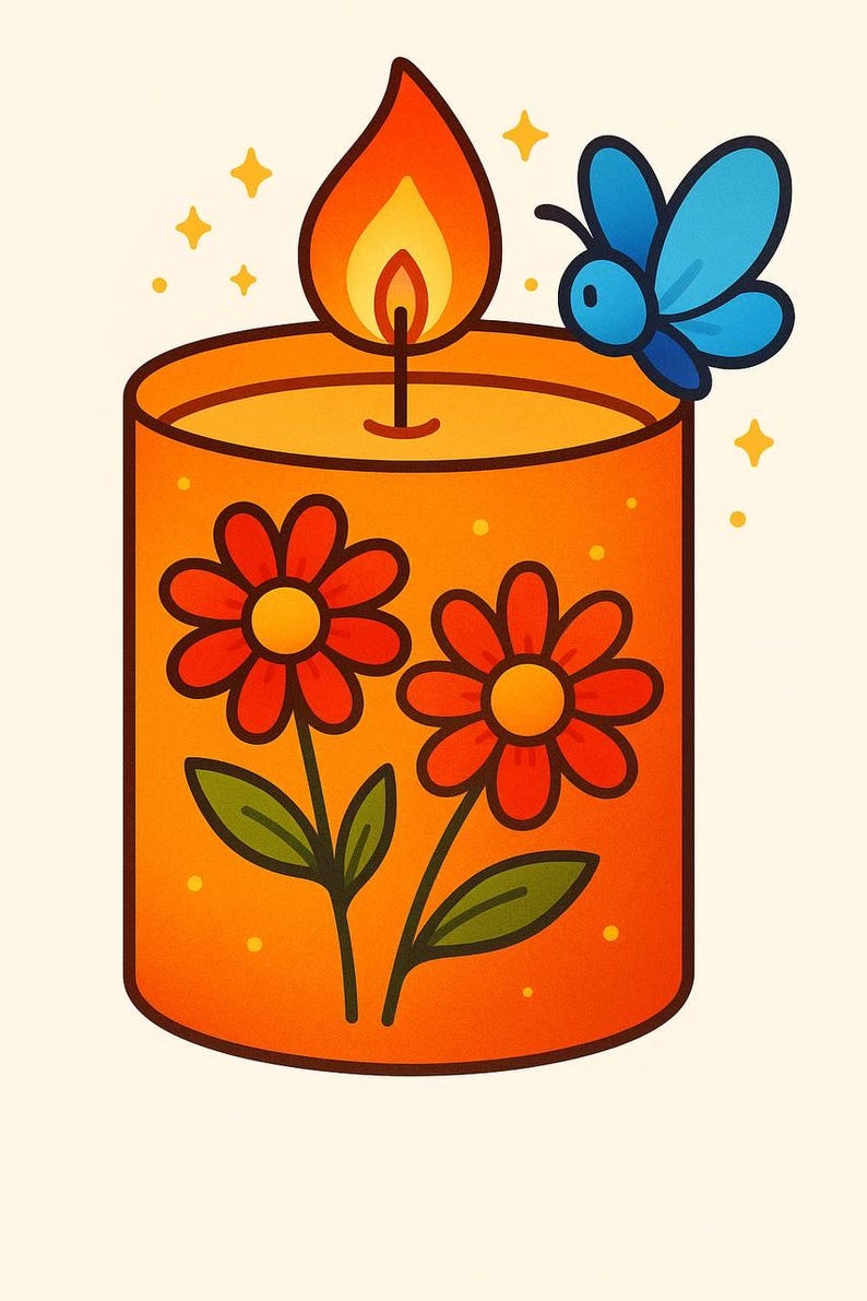 Cozy Homemade Candles – Creative Coloring Book for Kids | 20 Printable ...