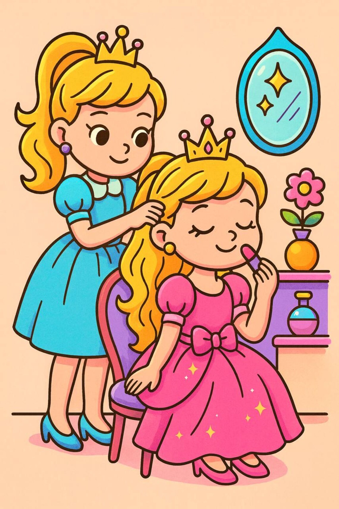 Princess Fashion Coloring Book for Kids • Boutique Dresses, 20 Pages ...