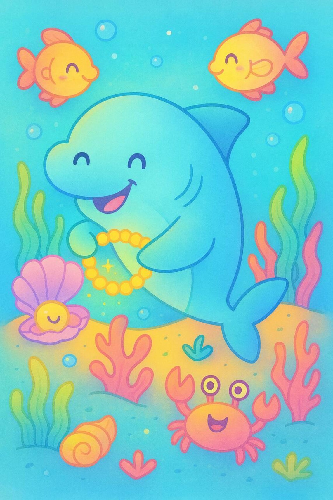 Treasure Chest Underwater Coloring Book for Kids – 20 Magical Ocean ...