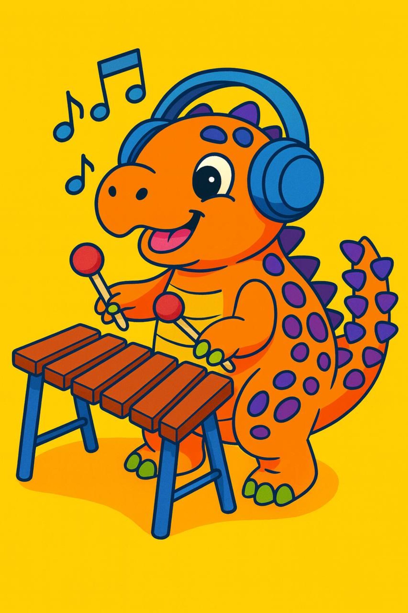 Dino Music Band – Dinosaur Musicians Coloring Book for Kids | 20 ...