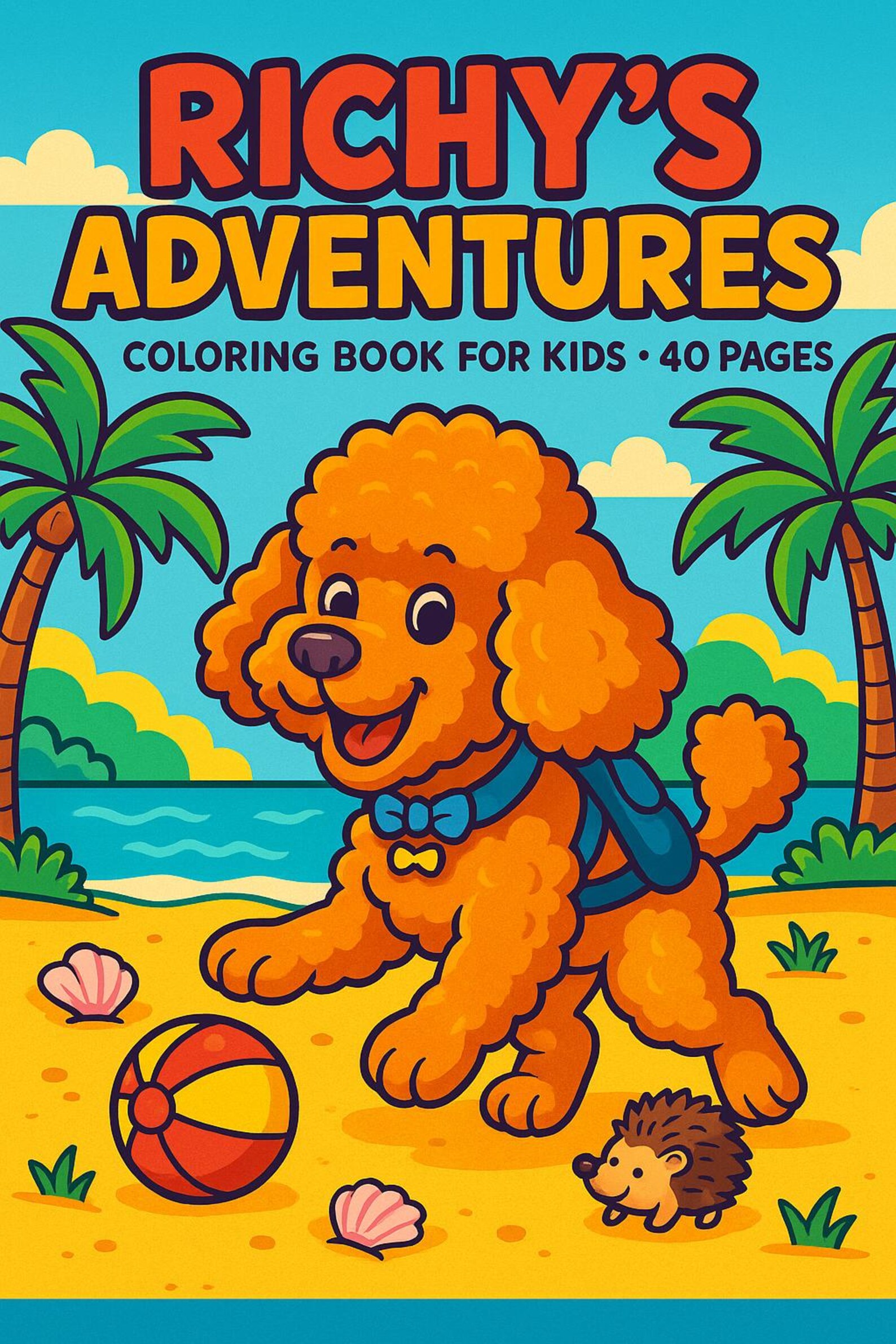 Richy the Poodle Coloring Book Bundle: 100+ Pages (printable PDF) - Etsy