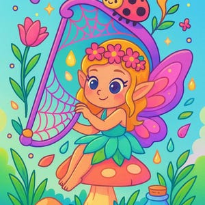 Fairy Garden Adventure Coloring Book for Kids – 20 Magical Pages ...