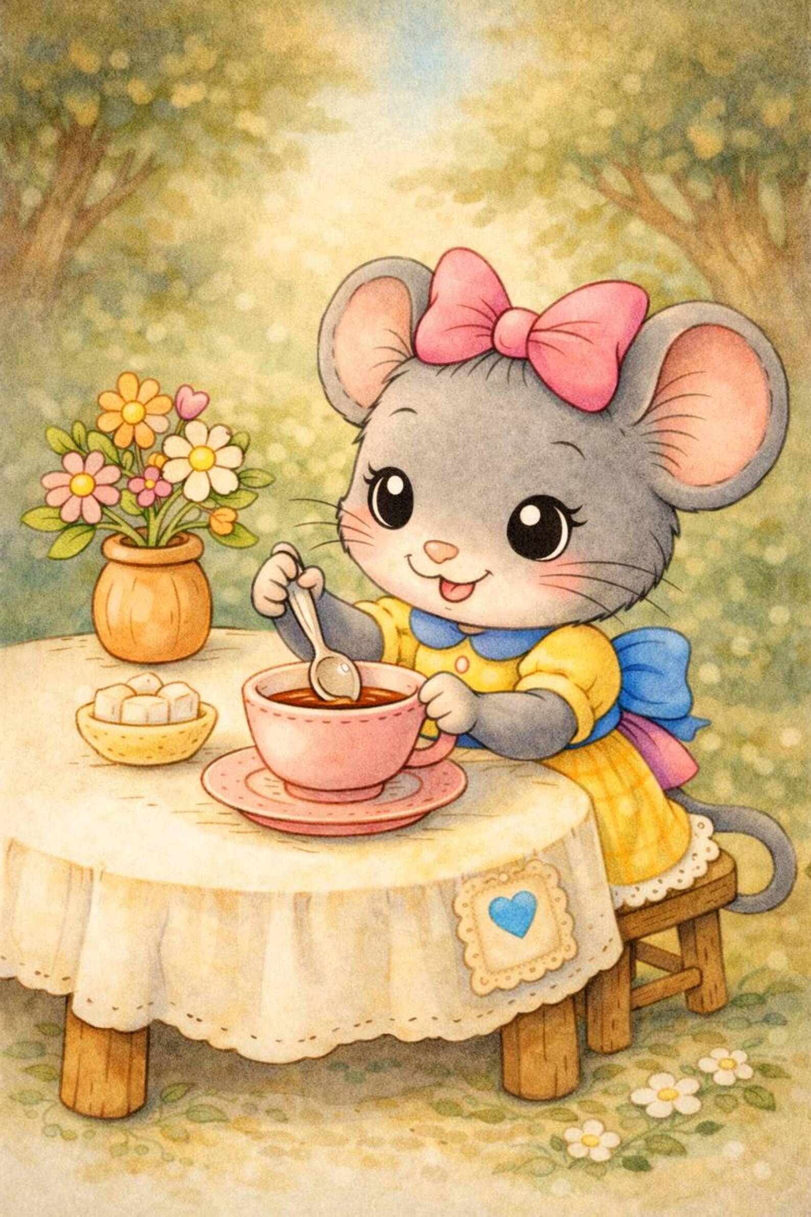 Tiny Mice Tea Party – Animal Tea Time Coloring Book for Kids | 20 ...
