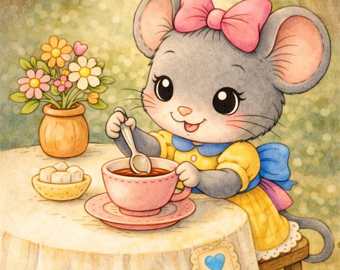Tiny Mice Tea Party – Animal Tea Time Coloring Book for Kids | 20 ...