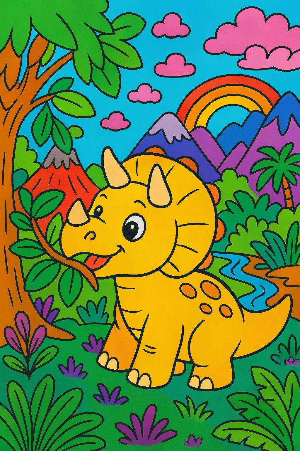 Dinosaur World Adventure | Coloring Book for Kids | 20 Pages Printable ...
